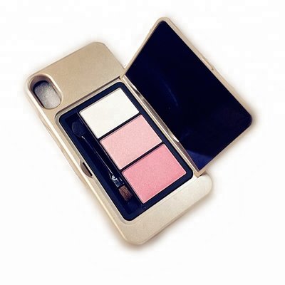 new release bling mobile phone case Eye Shadow Palette Phone Case makeup case supplier
