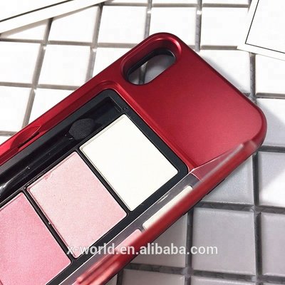 new release bling mobile phone case Eye Shadow Palette Phone Case makeup case supplier
