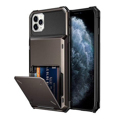 For iphone 11 / 11 pro max wallet card holder case eco friendly insert credit card slot phone case supplier
