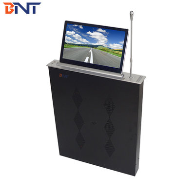 BNT 15.6 inch with microphone retractable monitor motorized monitor lift supplier