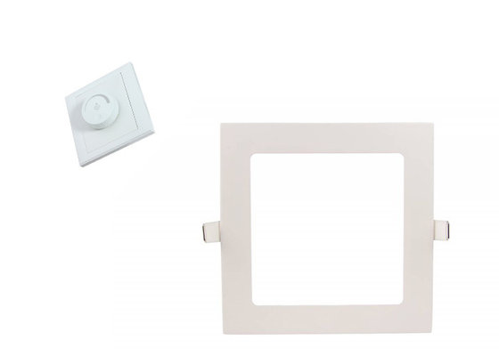 85 - 265V Cold White 12W Dimmable LED Panel Light Recessed Good Heat Dissipation