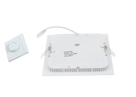85 - 265V Cold White 12W Dimmable LED Panel Light Recessed Good Heat Dissipation