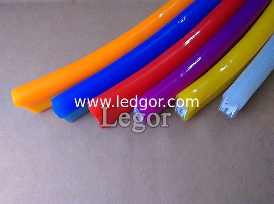 waterproof Mini led Flex neon 12V with colorful jacket for bridge architecture swimming pool light building room