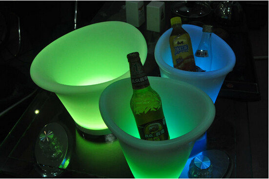2014 new electronics led ice cooler bucket