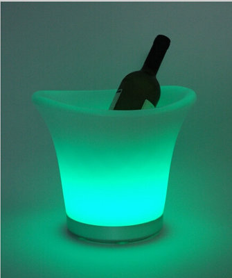 7color illuminated led ice bucket partycooler rechargeable remote led ice bucketswholesale