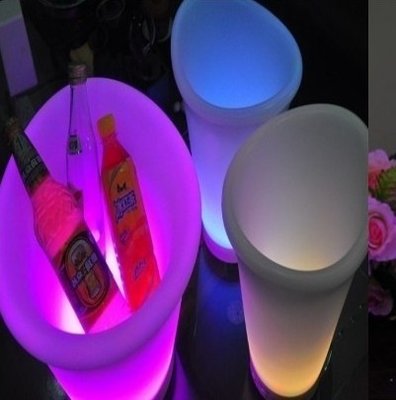 Wholesale LED ice bucket,led bar colorful supplies, light champagne bucket