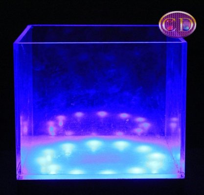 7 Illuminated Color Changing Chic Led Ice Bucket Square Wonderful Wolrd