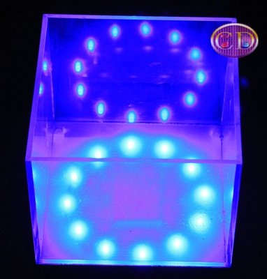 7 Illuminated Color Changing Chic Led Ice Bucket Square Wonderful Wolrd