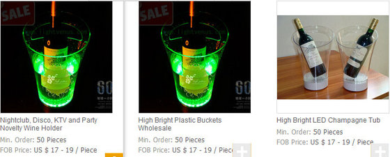 Led ice buckets for Nightclub, Disco, KTV and Party Novelty Wine Holder from China Factory