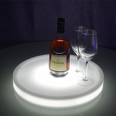 Plastic Lighting Fruit Bar Tray LED Ice Bucket Wholesale with Square or Round Design
