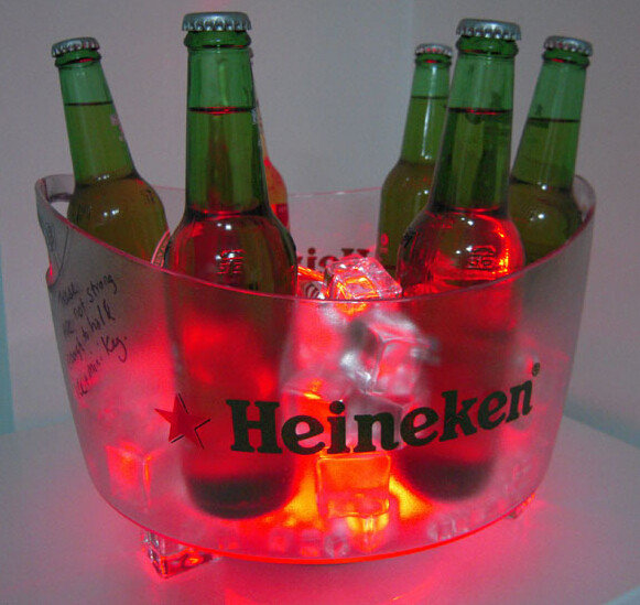 Wholesale led ice bucket from led products factory with 1 year warranty