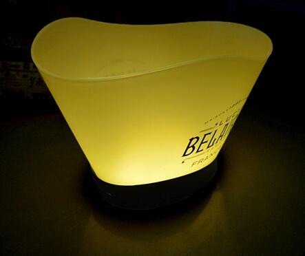 Competitive RGB illuminated led ice beer bucket 18L led wine ice buckets from china factor