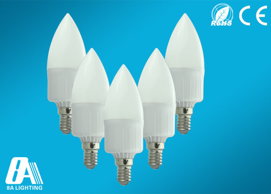 E14 LED Candle Bulbs 3 Watt Warm White For Indoor Public Places
