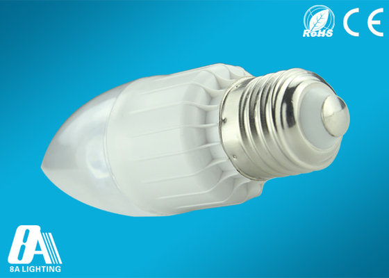 Warm White SMD2835 LED Candle Bulbs 3W E27 No UV / IR Radiation