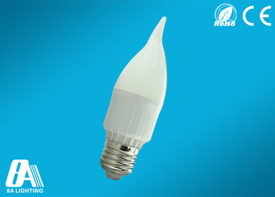 ABS 2835 E27 LED Candle Bulbs 6000K - 6500K For Lobby Lighting