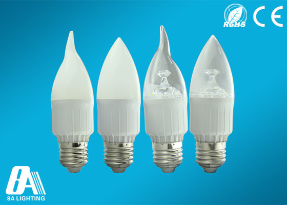 ABS 2835 E27 LED Candle Bulbs 6000K - 6500K For Lobby Lighting
