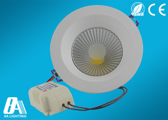 Aluminum COB 9W LED Downlight IP33 6000K - 6500K For Conference