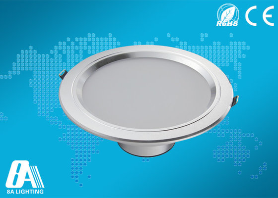 High Power 2800-3000k 90lm / W Bathroom Downlights Led Silver Color