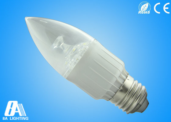 Candle Bulb Light - E27-Transparent Cover AC90-264V  With 2800-6500k White