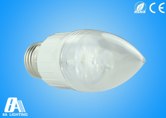 Candle Bulb Light - E27-Transparent Cover AC90-264V  With 2800-6500k White