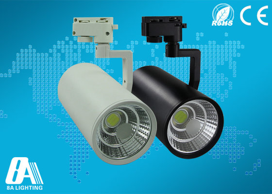 COB 30W 220V LED Track Lighting 24 Degree Adjustable 2 3 4 Wire