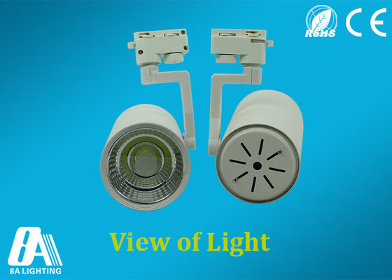 Aluminum White Black Led Spot Lighting 30W COB Track Light Warm White