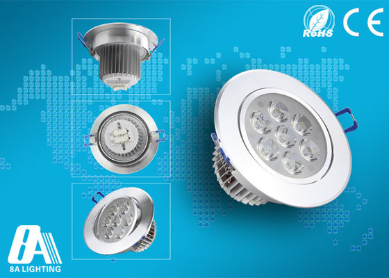 Energy Saving Led Ceiling Downlights Ac 85v - 265v 560LM White Ceiling Lights
