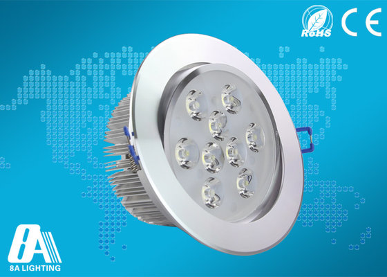 Super Bright 9 Watt Recessed Ceiling Lights Cool White Beam Angle 45° 50hz ~60hz