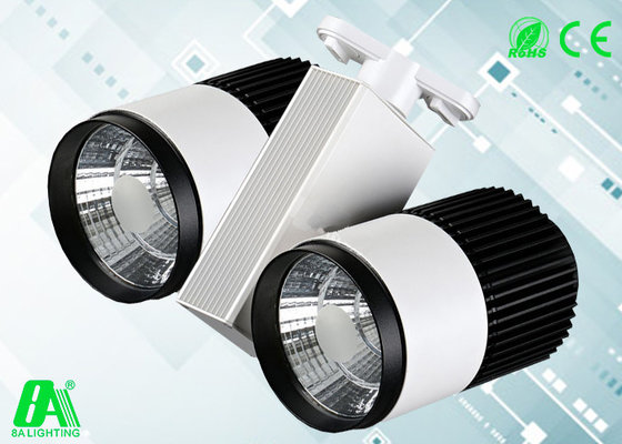 Double Heads 2*20w LED Track Lighting , Surface bathroom decorative track lighting Wireless