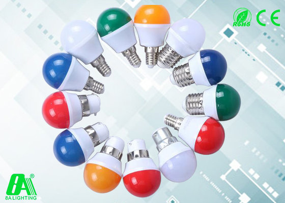 Colorful Mini E27 LED Bulb 3w , Aluminum + Plastic e27 led light bulb energy saving