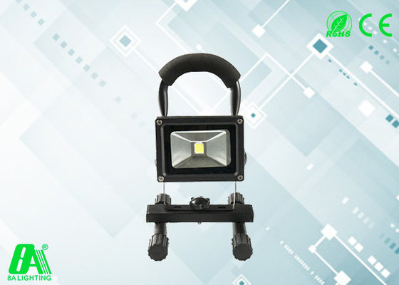 Black Color Charged Outside Led Flood Light / Led Emergency Floodlight Energy Saving