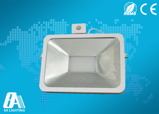 White 100W COB Led Flood Light Motion Sensor High Lumen 90lm / w With CE