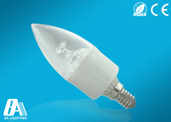 Energy Saving 3Watt 300lumen E14 LED Candle Bulb Cool White 50Hz ~ 60Hz
