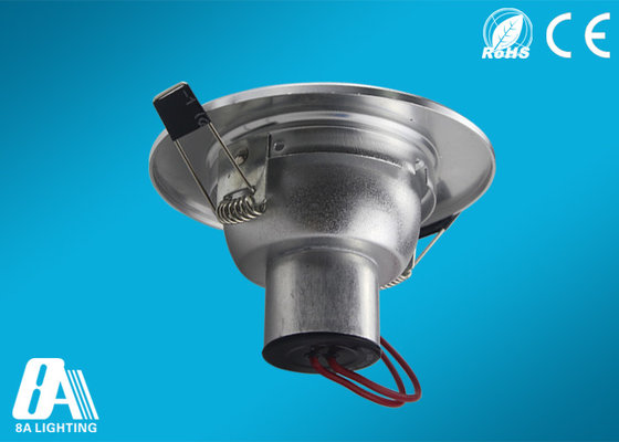 3" Lathe Aluminum 5W 3000K Recessed Led Downlights with silver housing