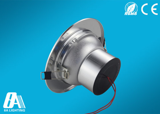 Round 4 Inch 9W Recessed Led Downlights Lathe Aluminum For House Lighting
