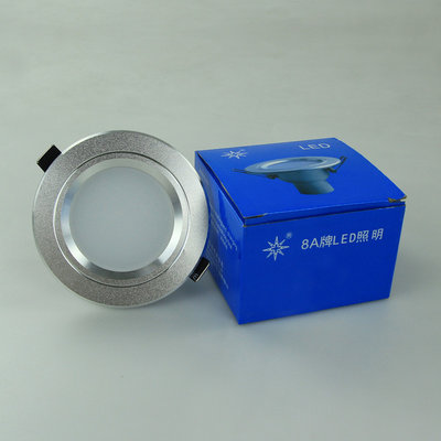80 Degree 15 W Recessed 6 inch Led downlight , Warm White LED Down lighting for supermarket