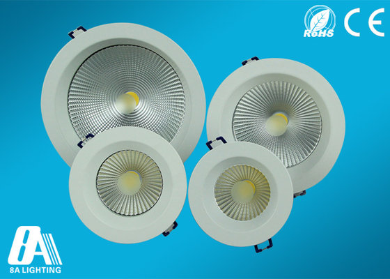 Ultra Brightness Aluminum 20W LED COB Downlight , LED Bathroom Downlights