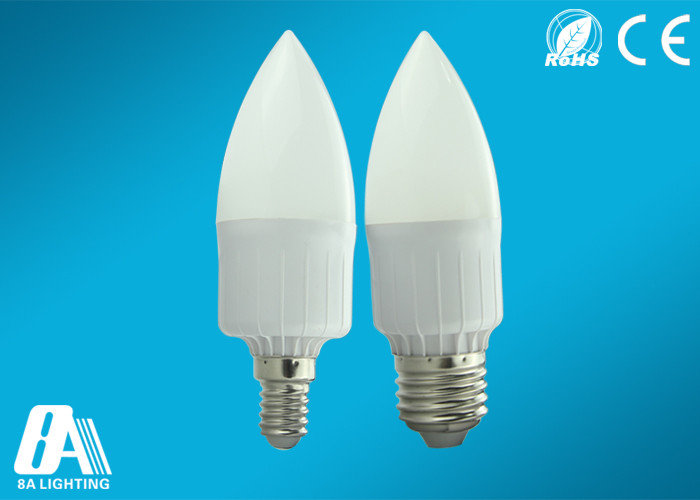 Warm White 3 Watt Led Candle Lamps E27 100 Lumen CCT 2800K - 3000K