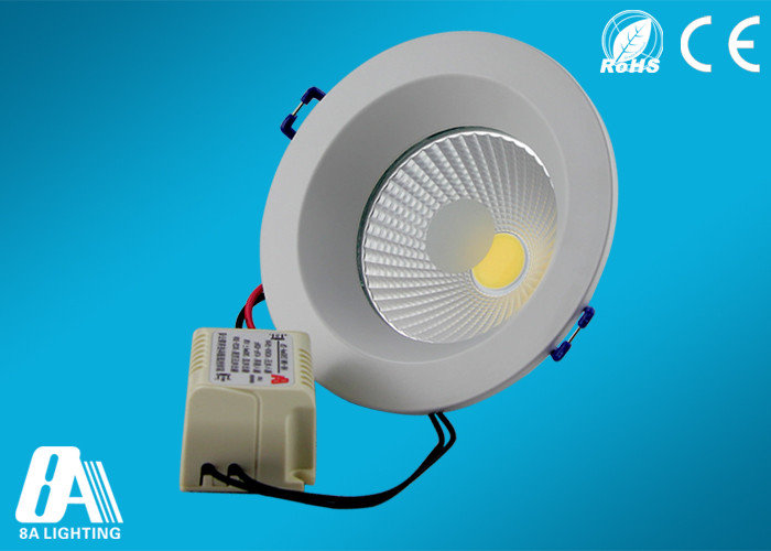 Aluminum COB 9W LED Downlight IP33 6000K - 6500K For Conference
