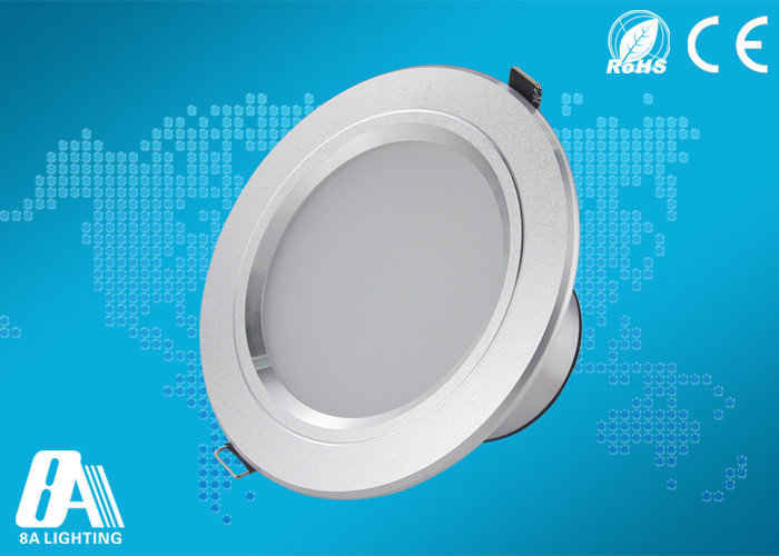 Round Recessed Led Downlights White Lathe Aluminum 4 Inch Led Downlighters