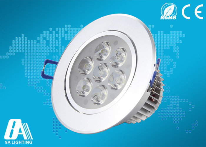 Energy Saving Led Ceiling Downlights Ac 85v - 265v 560LM White Ceiling Lights