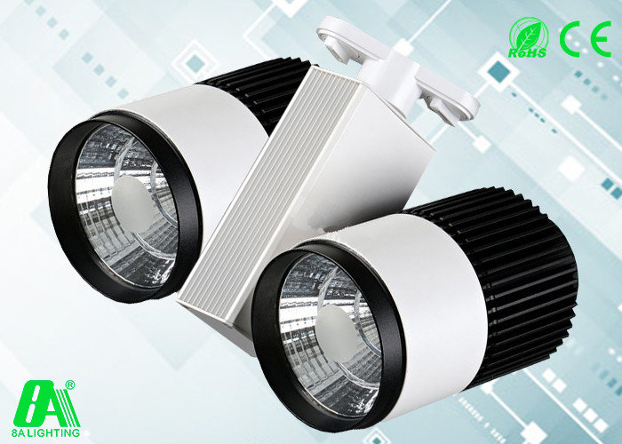 Double Heads 2*20w LED Track Lighting , Surface bathroom decorative track lighting Wireless