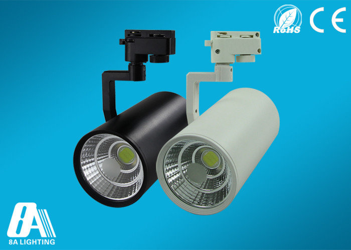 COB 20W Warm White 220V LED Track Lighting 360 Degree Adjustable 24 Degree