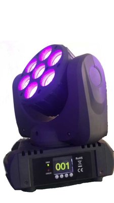 7*15W OSRAM RGBW 4 in 1 LED Beam Moving Head Light for Disco Club Stage