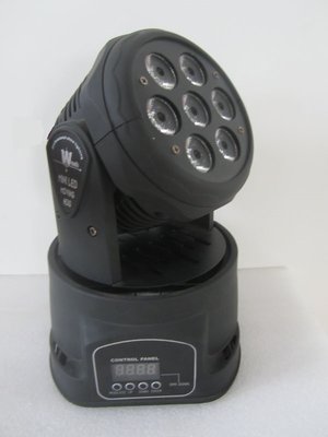 7*10W RGBW 4 in 1 Mini LED Moving Head Light for Disco Club Stage Show Weddings