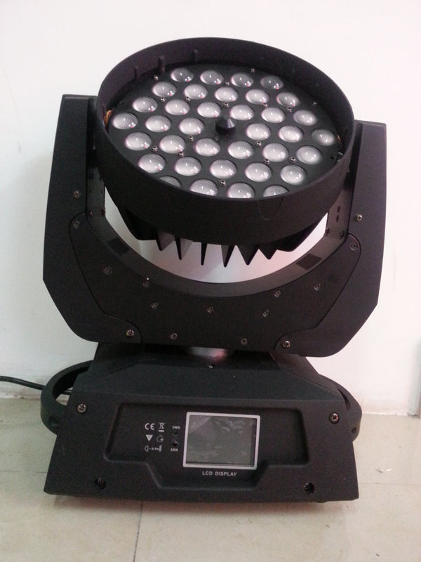 Zoom 36*10W RGBW 4 in 1 Colorful Touch Screen LED Wash Moving Head Light