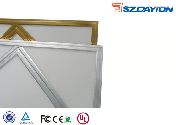 Commercial 54W LED Ceiling Panel Light 600 x 600 mm White Golden Housing