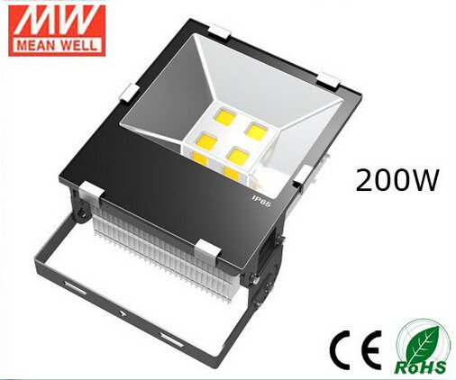 IP65 Waterproof 200W Outdoor Led Flood Lights Tempered Glass for Tunnel Lighting