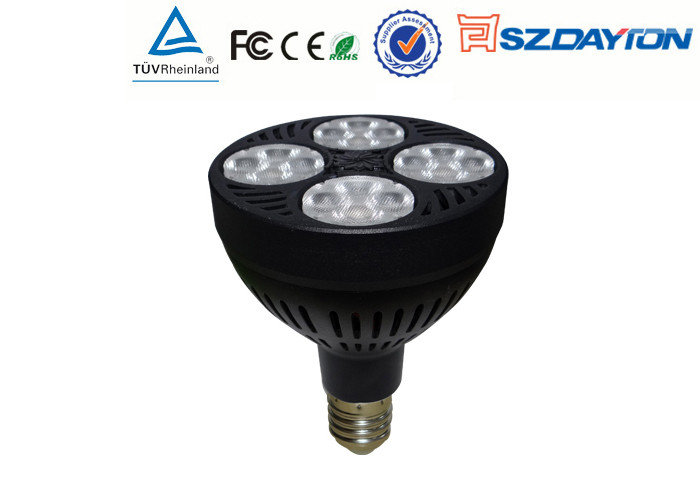 High Power Dimmable PAR30 30W Led Spotlight Bulbs White And Black Aluminum Housing
