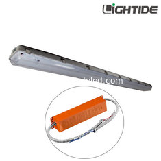 China 8ft 100W LED Vapor Tight Light Emergency Backup, Ni-MH 90min. 100-277vac supplier